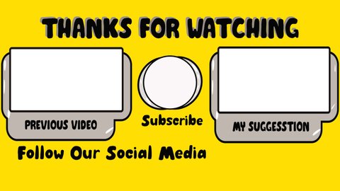 Animated End Screen Doodle Art Style Stock Footage Video (100% Royalty ...