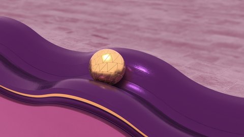 Satisfying 3d Animation Loopable 3d Ball Stock Footage Video (100% ...