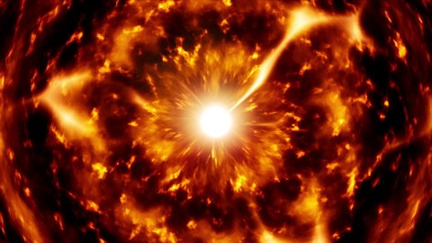 Burning Fire Orb Effect Background Loop Stock Footage Video (100% ...