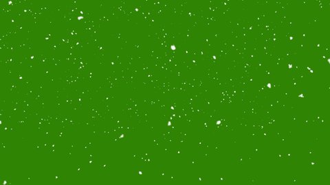 Snow Falling On Green Screen Background Stock Footage Video (100% ...