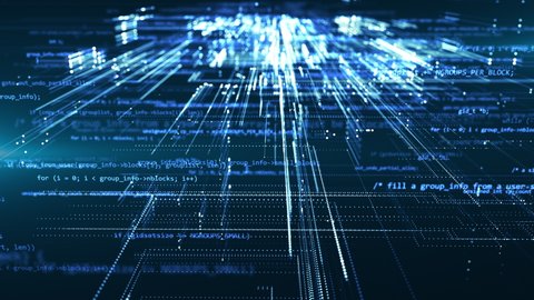 3d Programming Code Abstract Technology Background Stock Footage Video ...