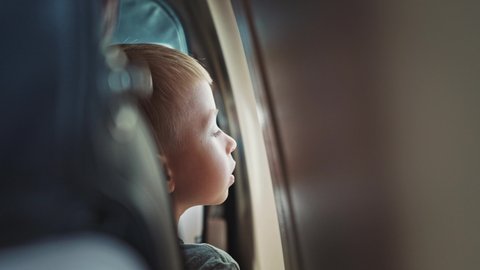 Side View Back Seat Child Looks Stock Footage Video (100% Royalty-free ...