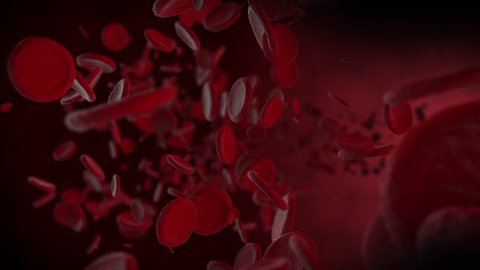 Sick Red Blood Cells Flowing Inside Stock Footage Video (100% Royalty ...