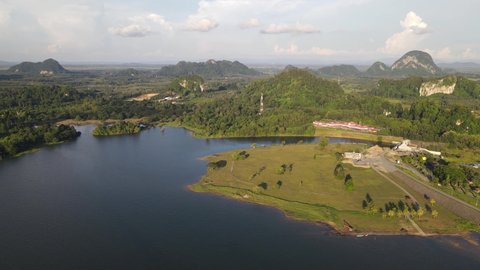 Sunset View Timah Tasoh Dam Within Stock Footage Video (100% Royalty ...
