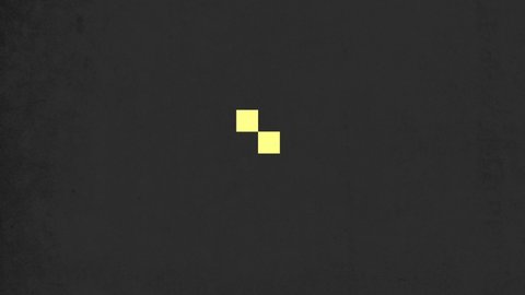 8 Bit Pattern Yellow Pixels Motion Stock Footage Video (100% Royalty ...