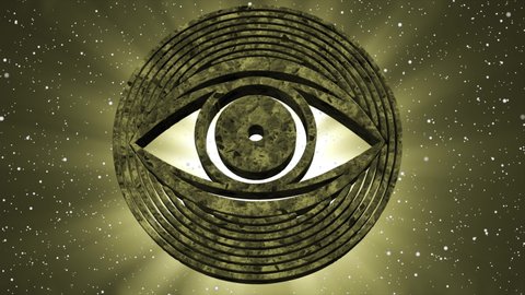 3d Third Eye Symbol On Light Stock Footage Video (100% Royalty-free ...