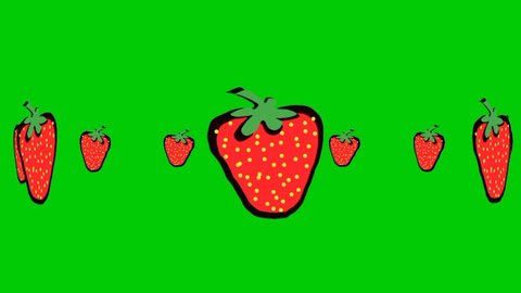 Green Screen Fresh Red Strawberry Rotating Stock Footage Video (100% ...