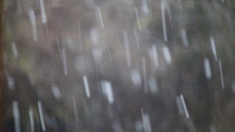 Snow Falling Outside Window Stock Footage Video (100% Royalty-free ...