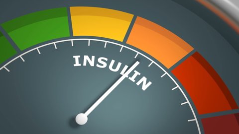 Hormone Insulin Level Measuring Scale Arrow Stock Footage Video (100% ...