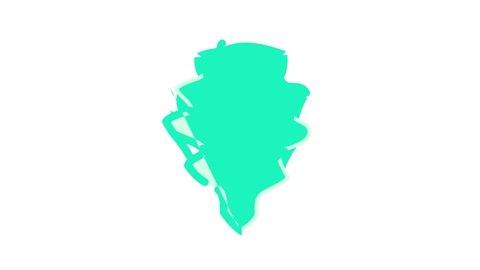 Ulva Lettuce Seaweed Color Icon Animation Stock Footage Video (100% ...