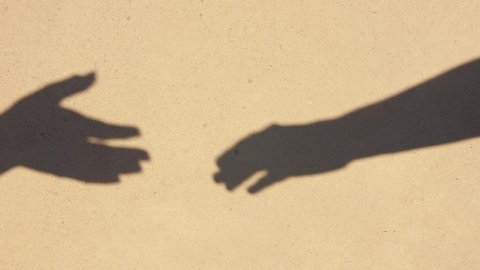 Gesture Shades Silhouette Concept Shadows Hands Stock Footage Video ...