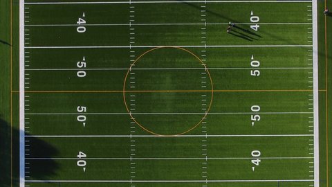 Aerial Shot Football Soccer Sports Field Stock Footage Video (100% ...
