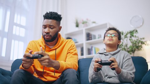 Two Brothers Playing Video Games Together Stock Footage Video (100% ...