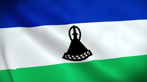 4k National Animated Sign Lesotho Animated Stock Footage Video (100% ...
