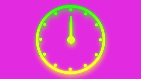 Wall Clock Animation Motion Background Animation Stock Footage Video ...