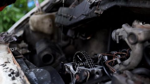 Car Engine Valve Cover Installation Stock Footage Video (100% Royalty ...