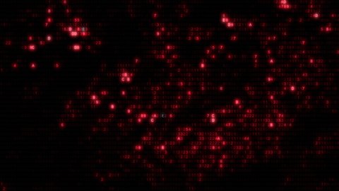 Abstract Red Computer Hex Code Fullframe Stock Footage Video (100% Royalty-free) 1092255619 ...