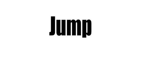 Jump Word Isolated On White Background Stock Footage Video (100% ...