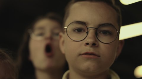 Angry Bullies Threaten Classmate Shouting School Stock Footage Video ...