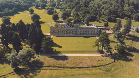 Aerial View Ashton Court Manor House Stock Footage Video (100% Royalty ...