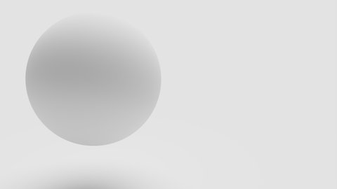 3d Sphere Casts Shadow On White Stock Footage Video (100% Royalty-free ...