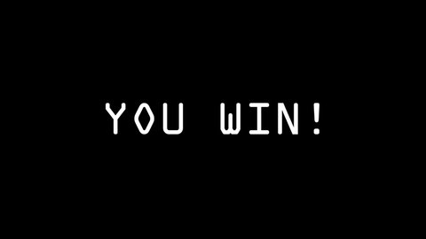 White Picture You Win On Black Stock Footage Video (100% Royalty-free ...