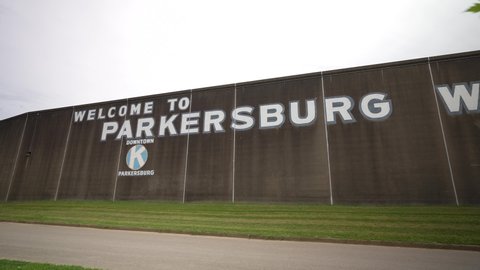 Sign Point Park Welcoming Visitors Parkersburg Stock Footage Video (100 ...
