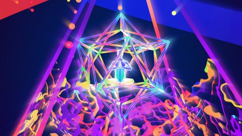 Looped 3d Animation Vortex Astral Energy Stock Footage Video (100% ...