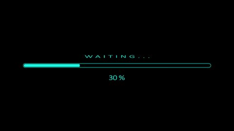 Waiting Progress Bar Status Indicator Percentage Stock Footage Video ...