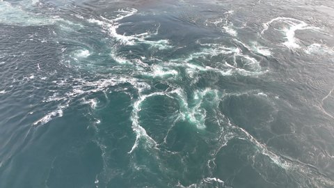 Powerful Current Forms Small Whirlpools Eddies Stock Footage Video (100 ...