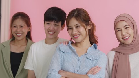 Diverse Group Young Asia Gen Z Stock Footage Video (100% Royalty-free ...