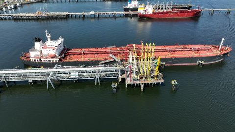 Crude Oil Liquid Cargo Transporter Ship Stock Footage Video (100% ...