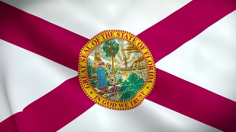 4k National Animated Sign Florida Animated Stock Footage Video (100% ...