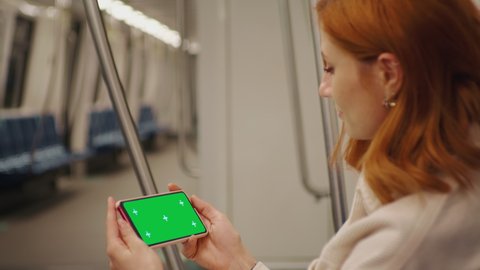Horizontal Green Screen Smartphone Hold By Stock Footage Video (100% ...