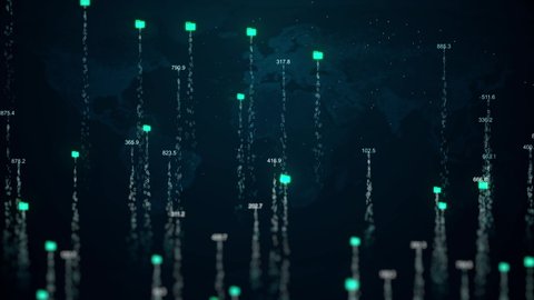 Light Data Generate Information Background Stock Footage Video (100% ...