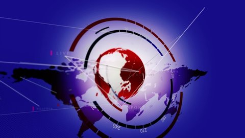 3d Animation News Broadcasting Animation Breaking Stock Footage Video ...