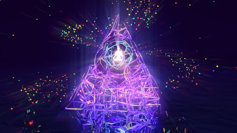 Looped 3d Animation Vortex Astral Energy Stock Footage Video (100% ...