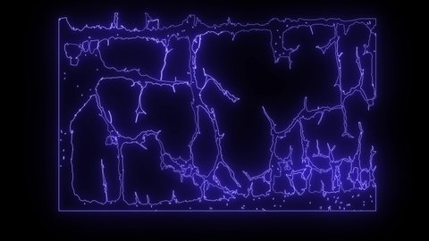 Neon Color Effect Abstract Animation Stock Footage Video (100% Royalty ...