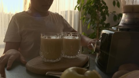 Process Making Milkshake Stock Footage Video (100% Royalty-free ...