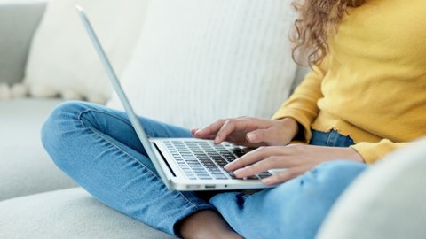 Dedicated Learner Working On Digital School Stock Footage Video (100% ...