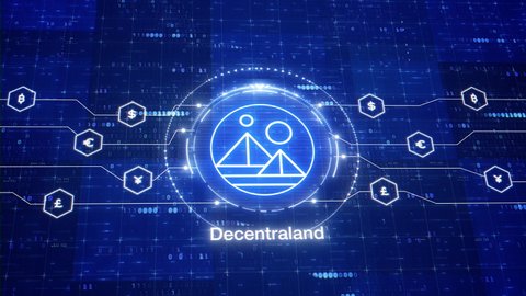Decentraland Animated Logo Decentraland Browserbased Platform Stock ...