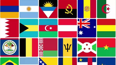 All Random Country Flag Detail World Stock Footage Video (100% Royalty ...