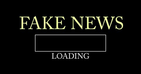 Fake News Text Loading Downloading Uploading Stock Footage Video (100% ...