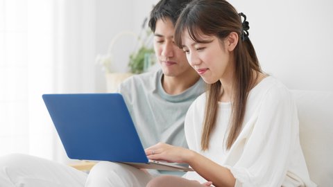 Young Man Woman Using Laptops Stock Footage Video (100% Royalty-free ...