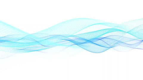 Digital Colorful Gradient Particle Line Wave Stock Footage Video (100% ...