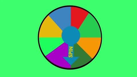 Green Wheel Spin Screen Animation Stock Footage Video (100% Royalty ...