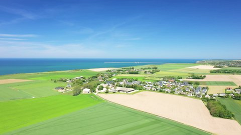 Traditional Norman Village Middle Countryside Europe Stock Footage ...