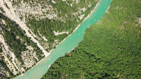 Verdon Paradisiacal Colors Green Forests Europe Stock Footage Video ...