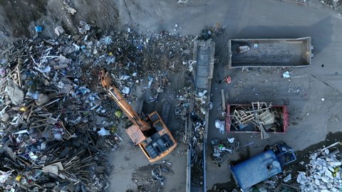 Landfill Construction Waste Cdw Trash Disposal Stock Footage Video (100 ...