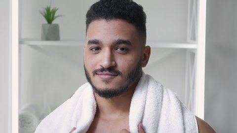 Morning Grooming Facial Skincare Freshness Hygiene Stock Footage Video ...